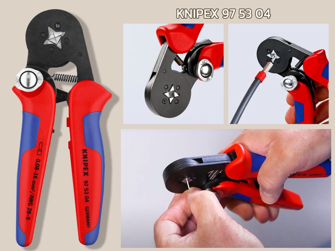 คีมย้ำหางปลา KNIPEX 3 ประเภท 3 ทางเลือก ย้ำแน่น ย้ำถูกวิธี ...